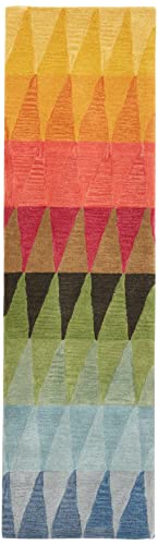 Momeni Rugs Delhi Collection Area Rug, 2'3" x 8' - Runner, Multicolor Red