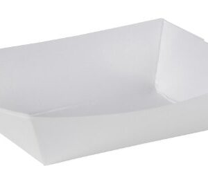 Southern Champion Tray 0550 #25 Paperboard Food Tray, 1/4 lb Capacity, White (Pack of 1000)