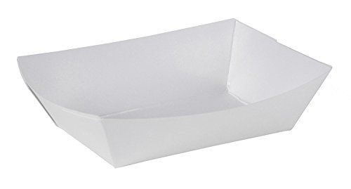 Southern Champion Tray 0550 #25 Paperboard Food Tray, 1/4 lb Capacity, White (Pack of 1000)