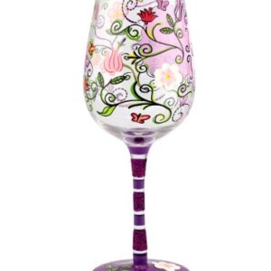 TOP SHELF TS-5061A “A Sister is a Friend Forever” Wine Glass – Hand-painted – Gift Ideas for Her Multicolor, 15oz