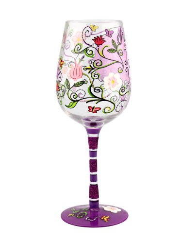 TOP SHELF TS-5061A “A Sister is a Friend Forever” Wine Glass – Hand-painted – Gift Ideas for Her Multicolor, 15oz