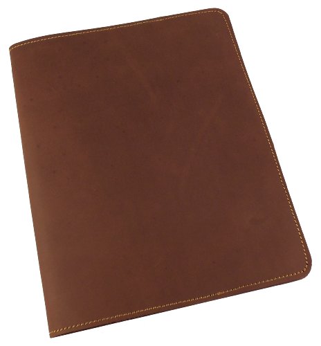 Rustic Ridge Leather Refillable Leather Composition Notebook Notebook Cover - Composition Book Cover (Dark Brown)