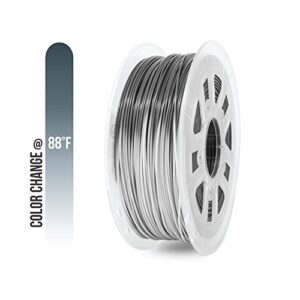 gizmo dorks 3mm (2.85mm) abs filament 1kg / 2.2lb for 3d printers, color change gray to white