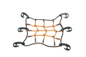 heininger 4249 hitchmate 12" x 12" stretchweb cargo net with bag and hooks