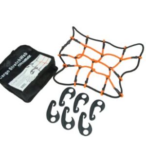 Heininger 4249 HitchMate 12" x 12" StretchWeb Cargo Net with Bag and Hooks