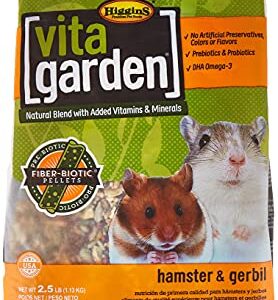 Higgins Vita Garden Hamster & Gerbil Food, 2.5 Lbs, Large