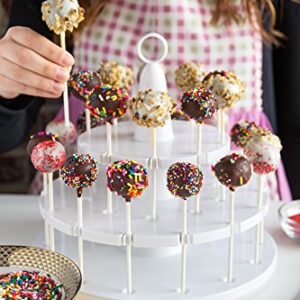 Bakelicious Cake Pop Stand, 24-Piece, White