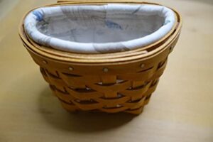 longaberger baskets oregano booking basket classic stain hangs on wall