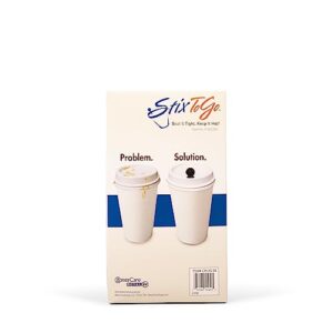 StixToGo Black Circle Beverage Plug for Disposable Lids, Package of 400