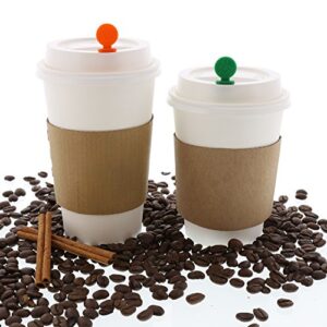 StixToGo Black Circle Beverage Plug for Disposable Lids, Package of 400