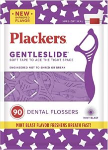 plackers gentleslide flosser, 90 count