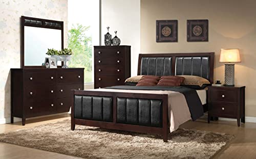 Coaster Furniture Carlton Transitional 2 Drawer Nightstand Bedroom Bedside Table Storage Drawers Cappuccino Brown 202092