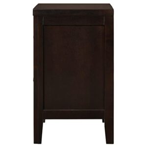 Coaster Furniture Carlton Transitional 2 Drawer Nightstand Bedroom Bedside Table Storage Drawers Cappuccino Brown 202092