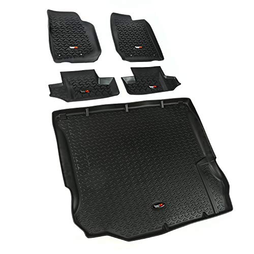 Rugged Ridge | Floor Liner, Front/Rear/Cargo | 12988.03 | Fits 2011-2018 Jeep Wrangler JK 2-Door