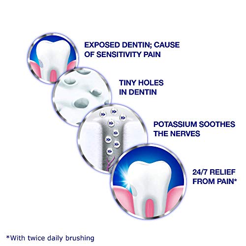 Sensodyne Toothpaste for Sensitive Teeth and Cavity Prevention, Maximum Strength, Full Protection, 4-Ounce Tubes (1)