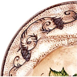 Certified International French Sunflowers Soup/Pasta Bowl, 9.25-Inch, Set of 4