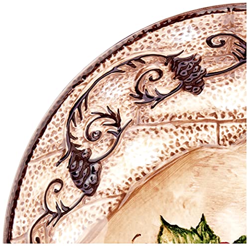 Certified International French Sunflowers Soup/Pasta Bowl, 9.25-Inch, Set of 4