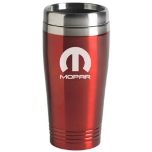 au-tomotive gold, inc red stainless steel travel mug tumbler for mopar