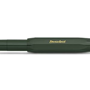 Kaweco 10000488 Fountain Pen, F, Fine Point, Classic, Sports, Green