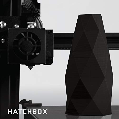 HATCHBOX ABS 3D Printer Filament, Dimensional Accuracy +/- 0.03 mm, 1 kg Spool, 1.75 mm, Black