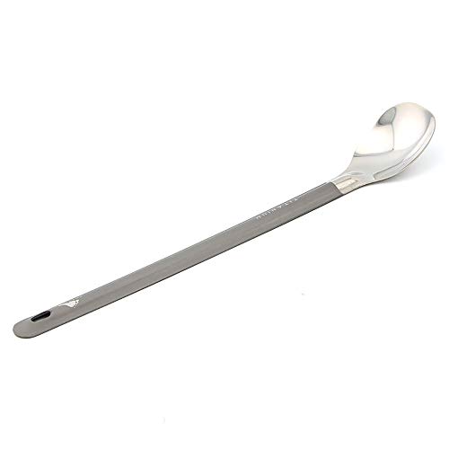 TOAKS Titanium Long Handle Spoon with Polished Bowl