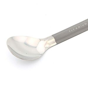 TOAKS Titanium Long Handle Spoon with Polished Bowl