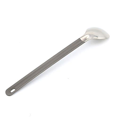 TOAKS Titanium Long Handle Spoon with Polished Bowl