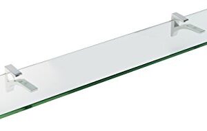 Spancraft Glass Cardinal Glass Shelf, Chrome, 6 x 36