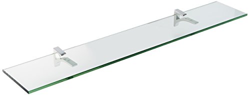 Spancraft Glass Cardinal Glass Shelf, Chrome, 6 x 36