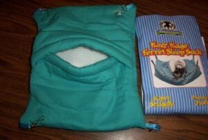 sheppard & greene ferret cage bed hammock sleep sack (teal)