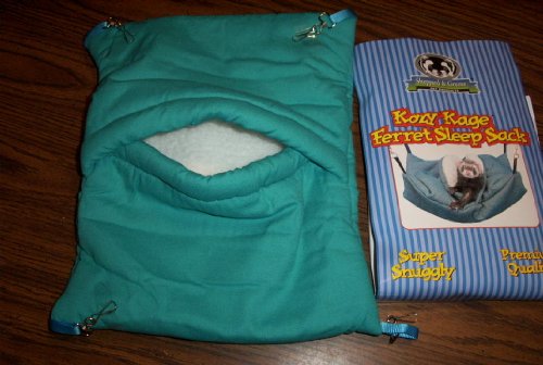 Sheppard & Greene Ferret Cage Bed Hammock Sleep Sack (Teal)