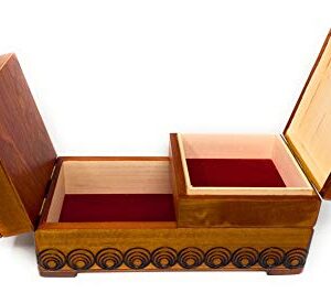 Traditional Handmade Polish Wooden Sewing Keepsake Box