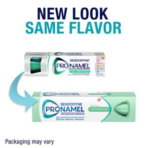 Sensodyne Pronamel Daily Protection Enamel Toothpaste for Sensitive Teeth and Cavity Protection, Sensitivity Protection and Cavity Protection, Mint Essence - 4 Ounces