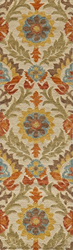 Momeni Rugs Tangier Collection Area Rug, 2'3" x 8' Runner, GOLD