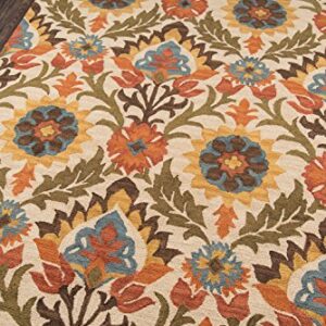 Momeni Rugs Tangier Collection Area Rug, 2'3" x 8' Runner, GOLD