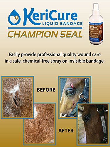 KeriCure 4 oz Champion Seal Spray on Liquid Bandage for Horses/Large Animals