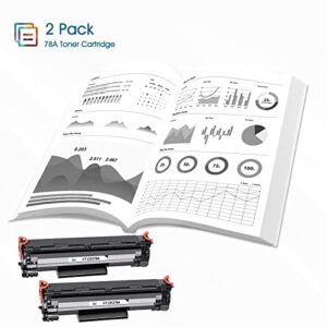 Cool Toner Compatible Toner Cartridge Replacement for HP 78A CE278A Toner for HP P1606dn 1536dnf MFP M1536dnf 1606dn P1606 P1566 P1560 Toner Cartridge Printer Ink (Black, 2-Pack)