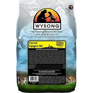 wysong ferret epigen 90 - starch free dry natural food for ferrets, brown, model number: wdfe905