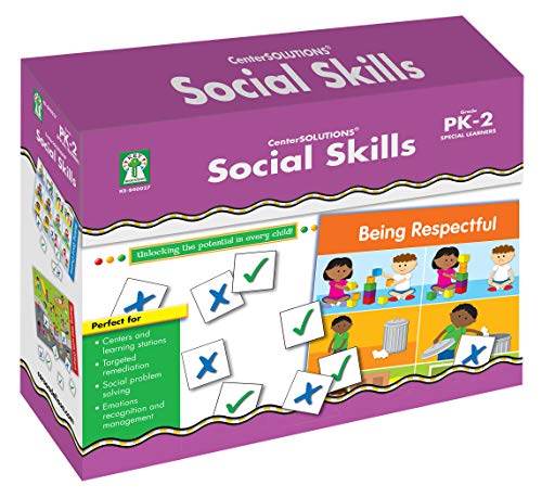 Key Education Social Skills Boxed Game Set, 15 Board Games With Social Emotional Learning Activities, File Folder Social Skills Learning Games for Autism, Preschool, Kindergarten, 1st and 2nd Grade