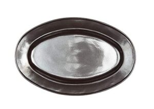 juliska pewter stoneware 15" oval platter