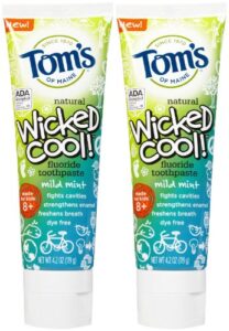 tom's of maine wicked cool anticavity paste - 4.2 oz - 2 pk