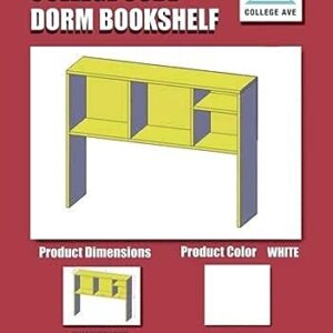 DormCo The College Cube - Desk Bookshelf - White Color