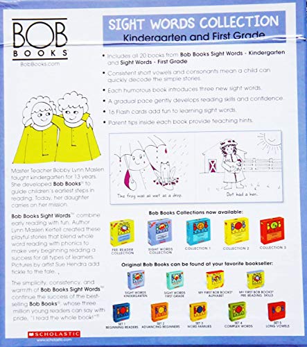 BOB Books SIGHT WORDS COLLECTION Book Box Set [Kindergarten & First Grade]