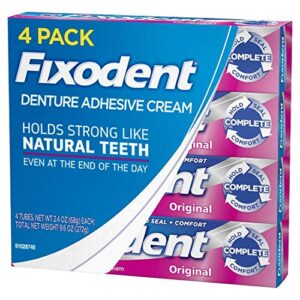 Fixodent Original Denture Adhesive Cream-2.4 oz, 4 pk