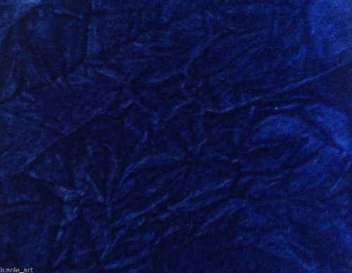 60" W Crushed Upholstery Velvet Royal Blue Upholstery Fabric