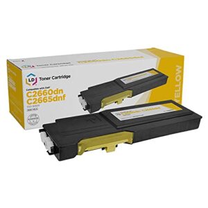 ld compatible toner cartridge replacement for dell 593-bbbr high yield (yellow)