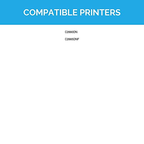 LD © Dell Compatible 488NH (TW3NN) Cyan High Yield Toner Cartridge Includes: 1 593-BBBT Cyan for use in Dell Color Laser C2660dn, and C2665dnf Printers