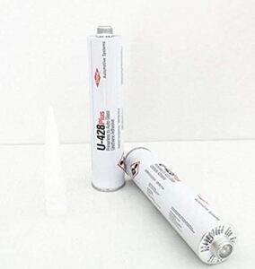 2 tube of dow u-428 plus auto glass windshield urethane primerless adhesive glue sealant