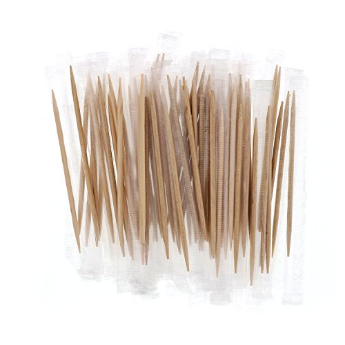 Royal Mint Individual Cello Wrapped Toothpicks, Package of 1000, 1-Pack, Beige