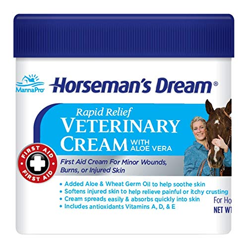 Corona Horseman's Dream Vet Cream Jar Horse Minor Wounds Skin Soothe Conditions, 16 oz